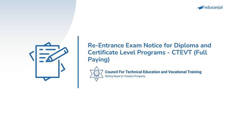 Re-Entrance Exam Notice for Diploma and Certificate Level Programs ...