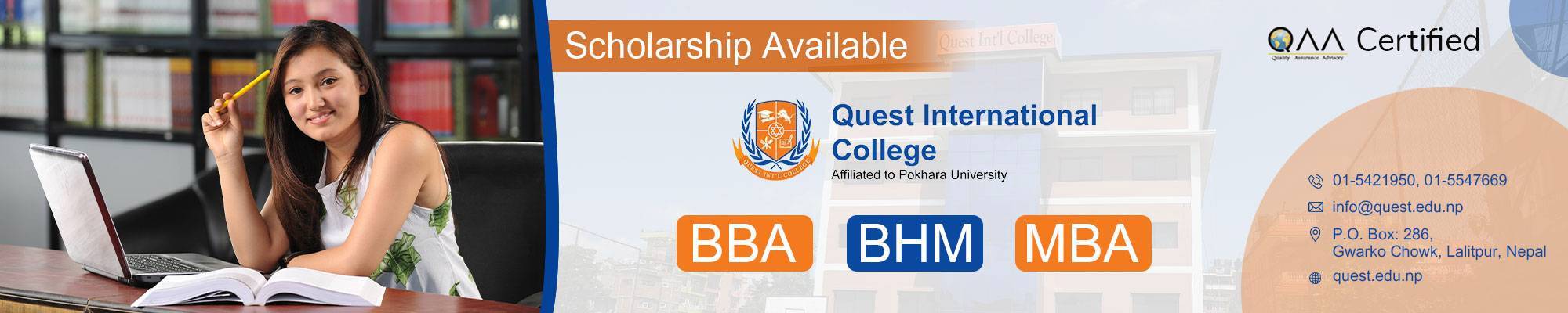 Quest International College - Gwarko, Lalitpur - Edusanjal