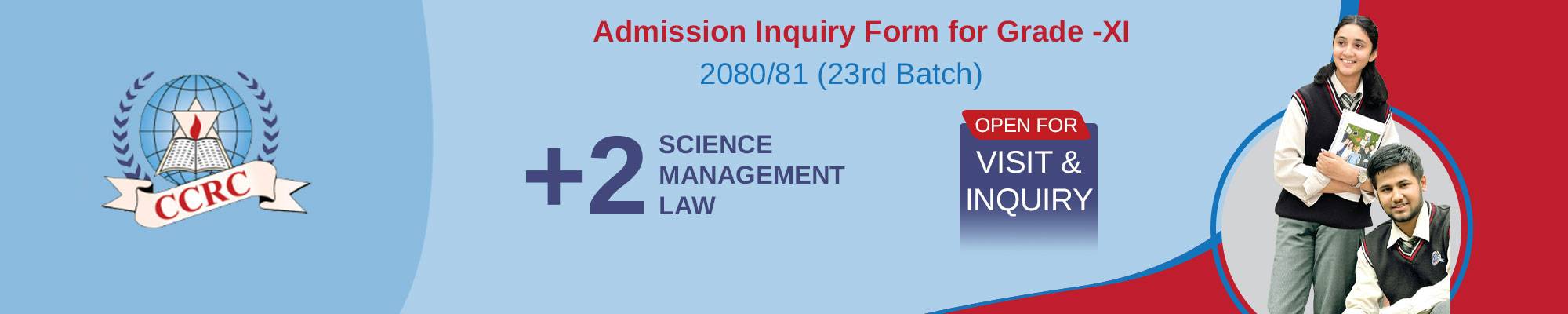 Ten Plus Two (+2) Management - Capital College and Research Center (CCRC) - Edusanjal