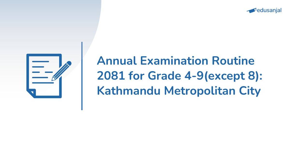 2081 Annual Examination Routine for Grade 4-9(except 8): Kathmandu ...