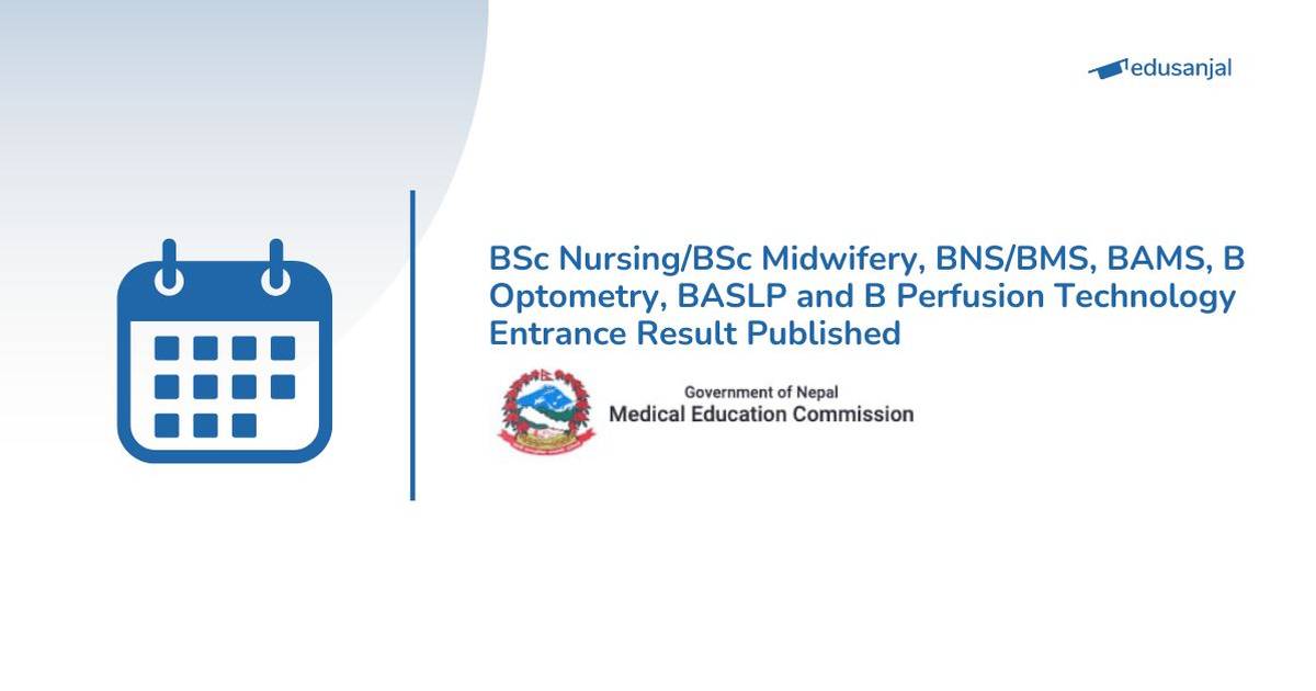 BSc Nursing/BSc Midwifery, BNS/BMS, BAMS, B Optometry, BASLP and B ...