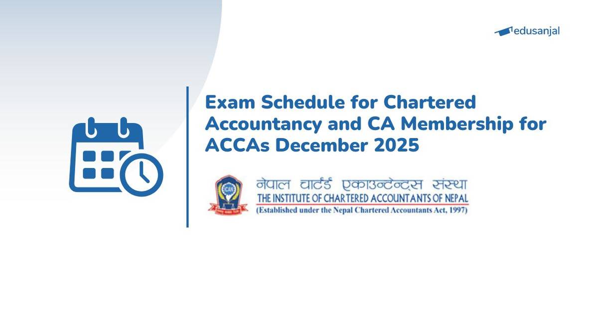 Exam Schedule for Chartered Accountancy and CA Membership for ACCAs ...