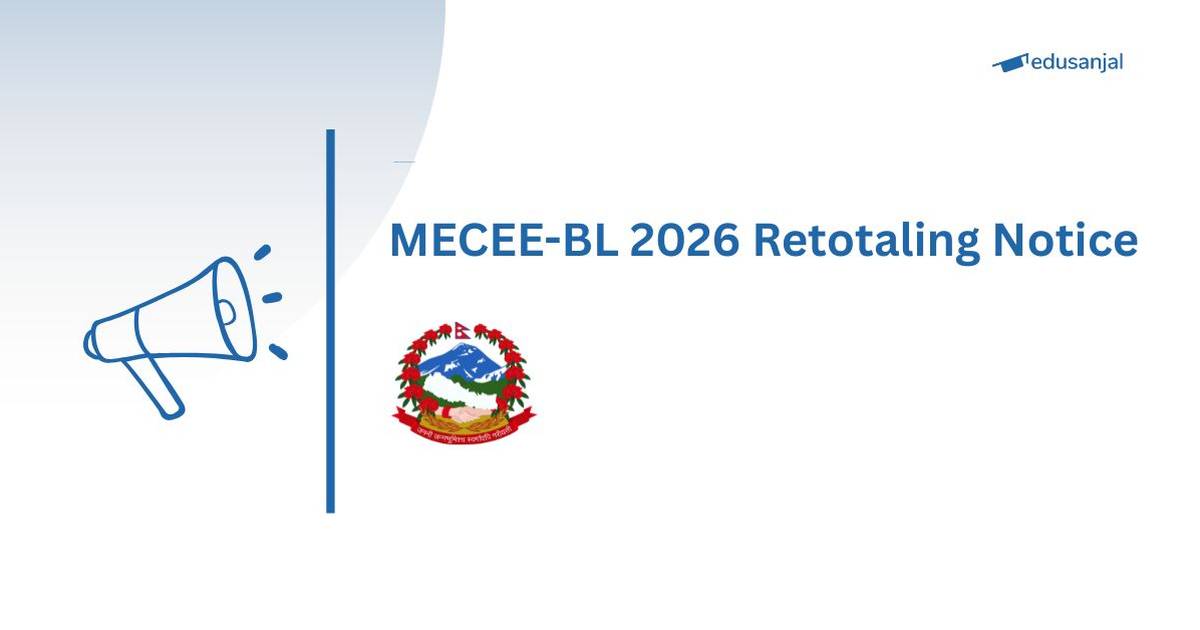 MECEE-BL 2026 Retotaling Notice