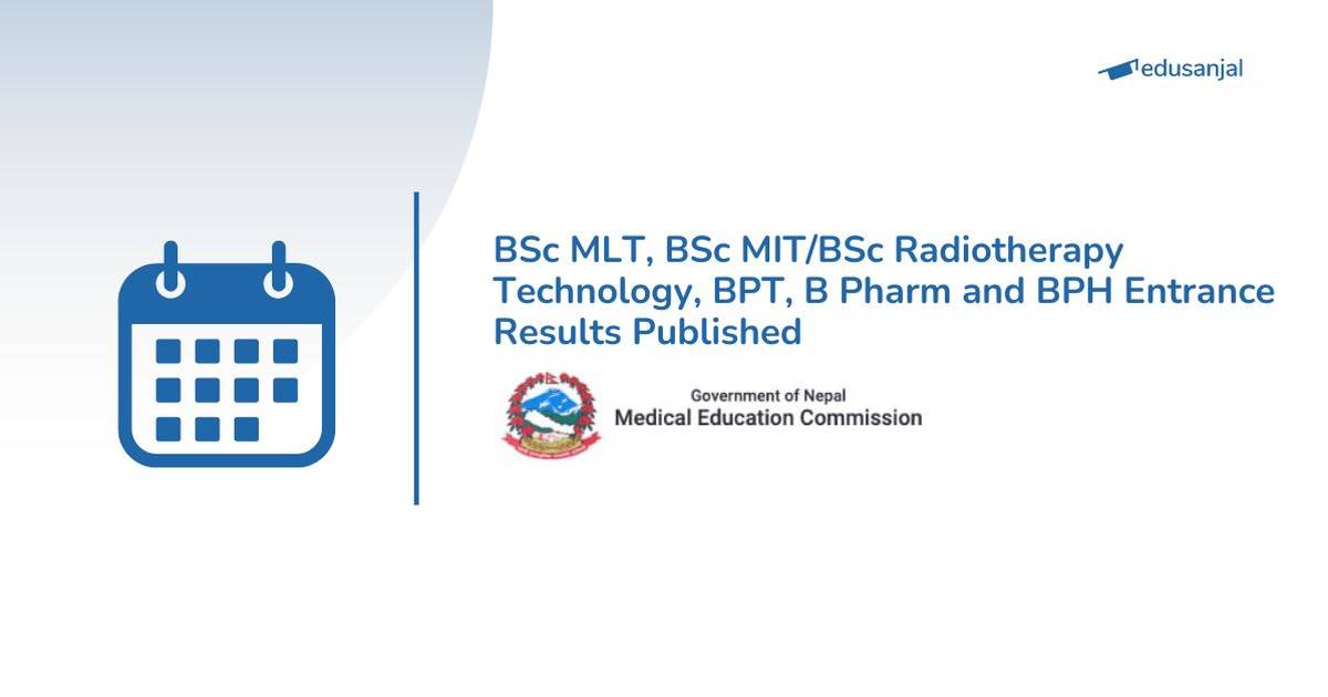 BSc MLT, BSc MIT/BSc Radiotherapy Technology, BPT, B Pharm and BPH ...