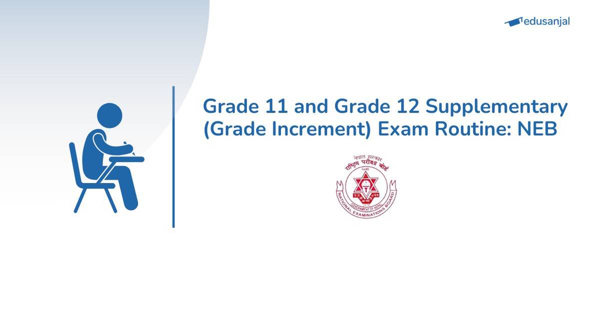 Grade 11 and Grade 12 Supplementary (Grade Increment) Exam Routine: NEB ...