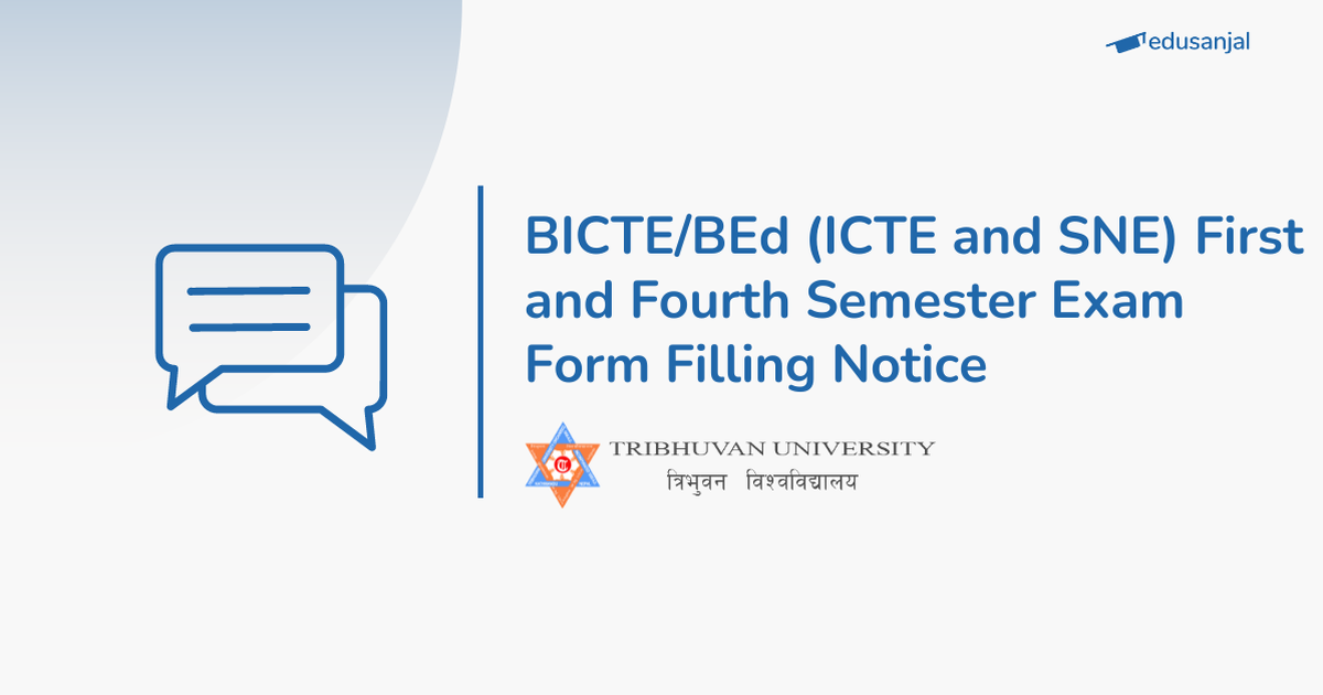 BICTE/BEd (ICTE and SNE) First and Fourth Semester Exam Form Filling ...