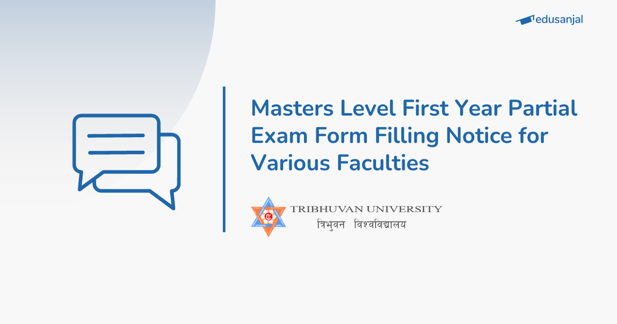 Masters Level First Year Partial Exam Form Filling Notice for Various ...