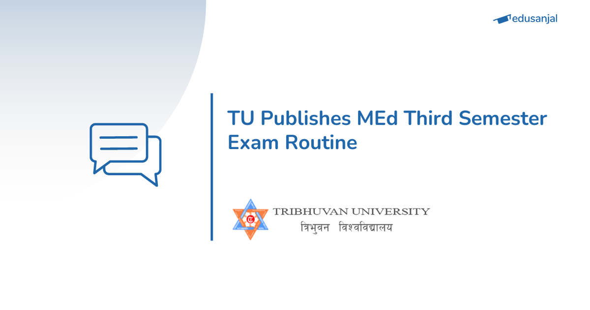 MEd Third Semester Exam Routine - Tribhuvan University - Edusanjal
