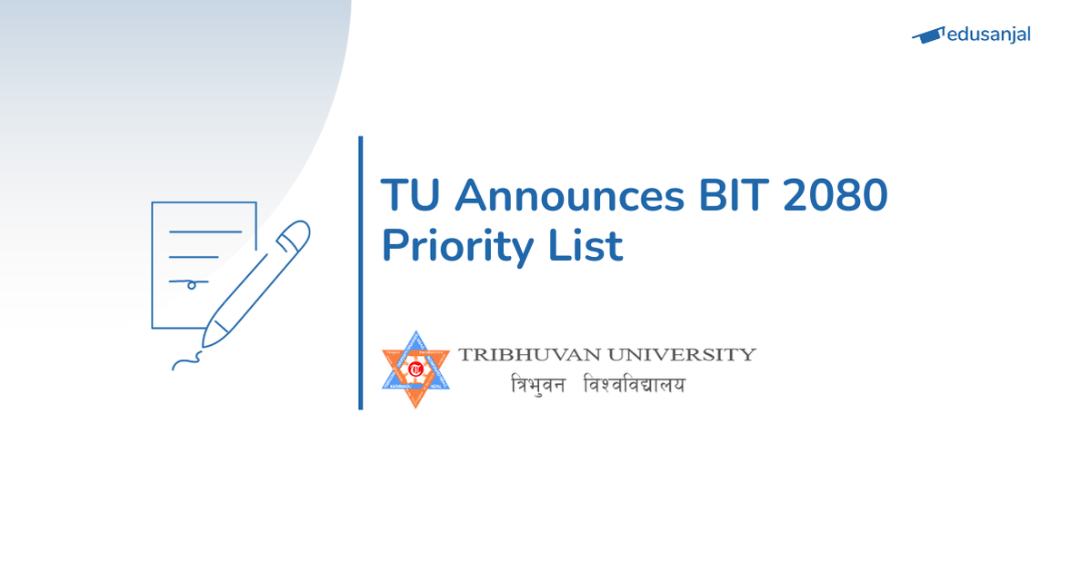 BIT 2080 Priority List - Tribhuvan University - Edusanjal