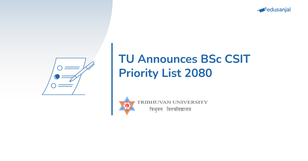 BSc CSIT First Priority List 2080 - Tribhuvan University - Edusanjal
