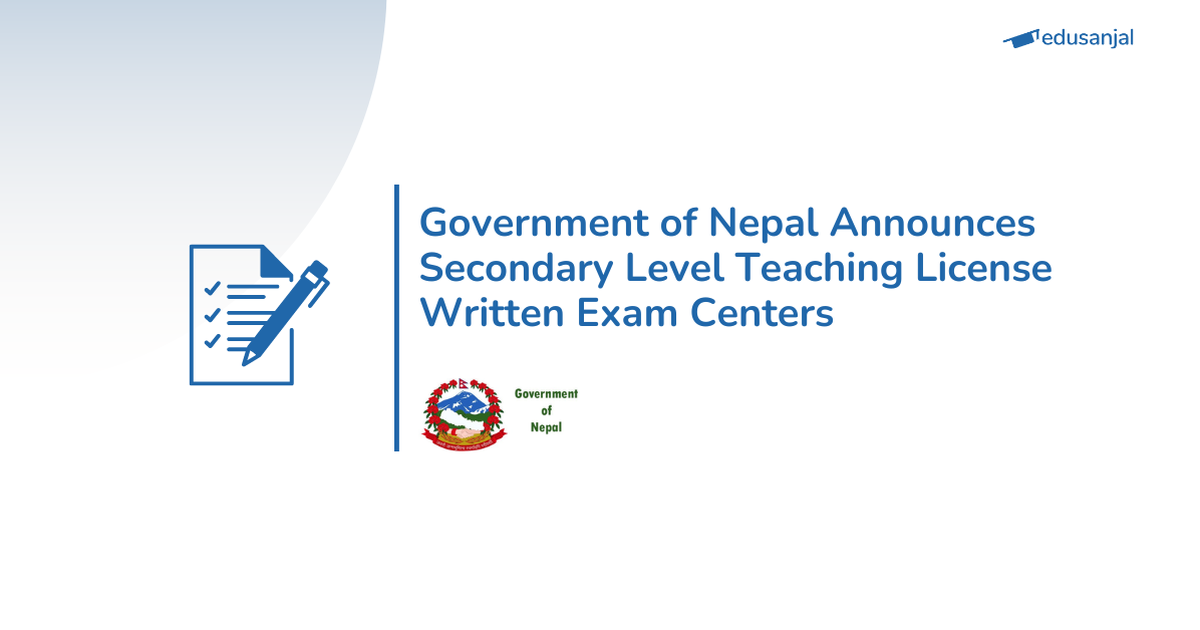 Secondary Level Teaching License Exam Centers - TSC - Edusanjal