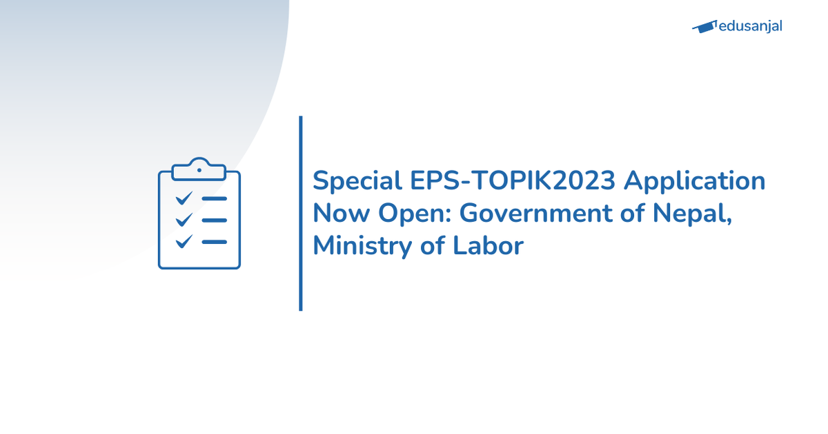 Application for Special EPS-TOPIK2023 - Government of Nepal - Edusanjal