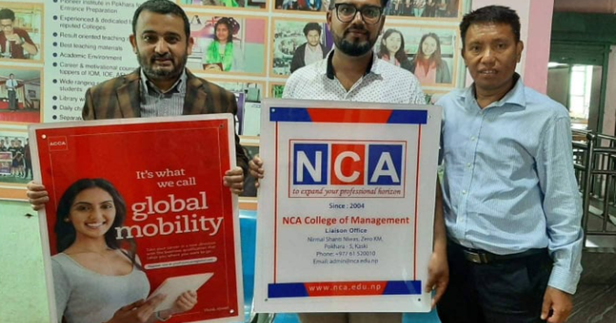 NCA College of Management Set Up Liaison Office for ACCA in Pokhara ...