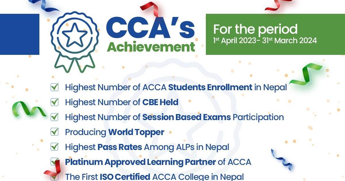 Charting Excellence - CCA's Triumphs in 2023-2024 - Edusanjal