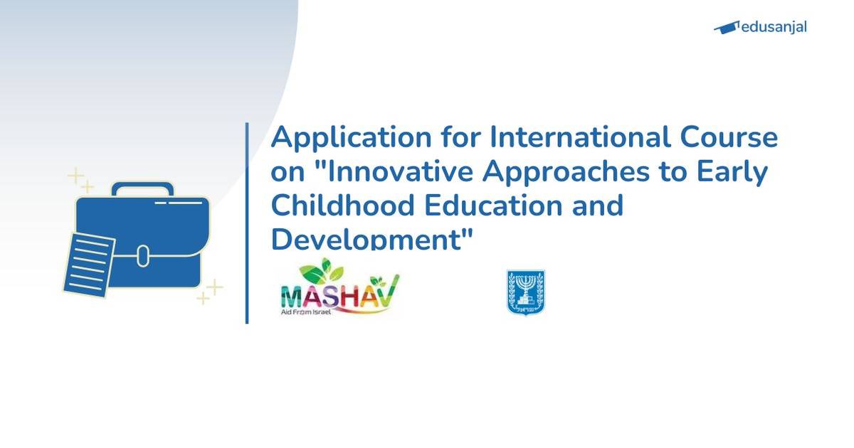 Application for International Course on "Innovative Approaches to Early ...