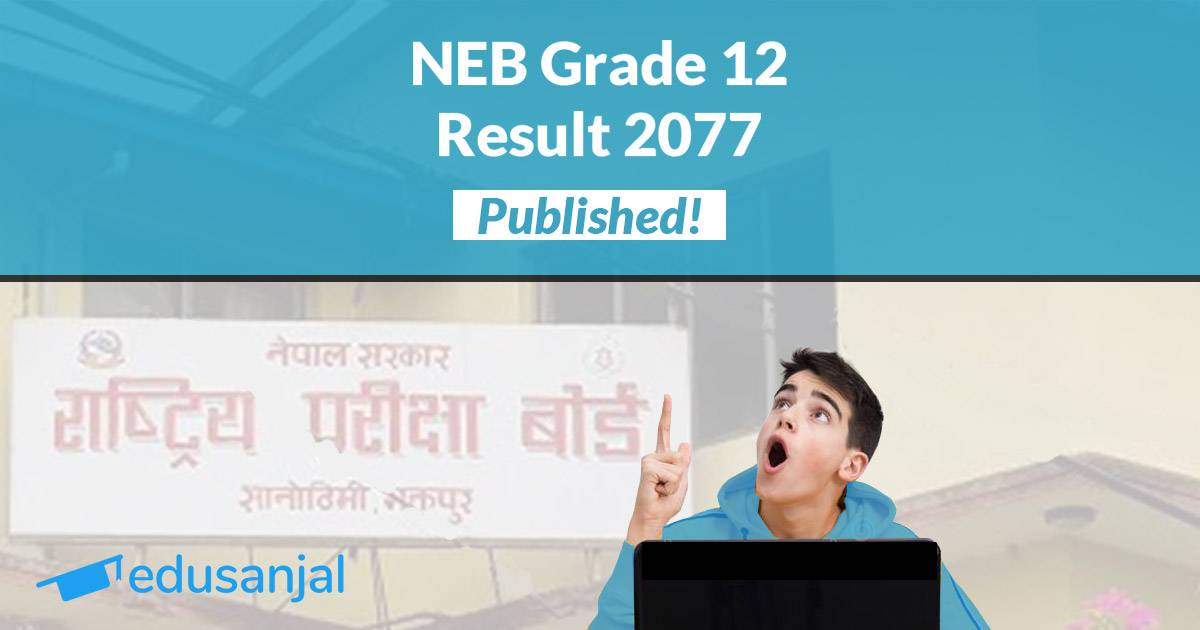 Grade 12 Examination Results 2077 Published: NEB