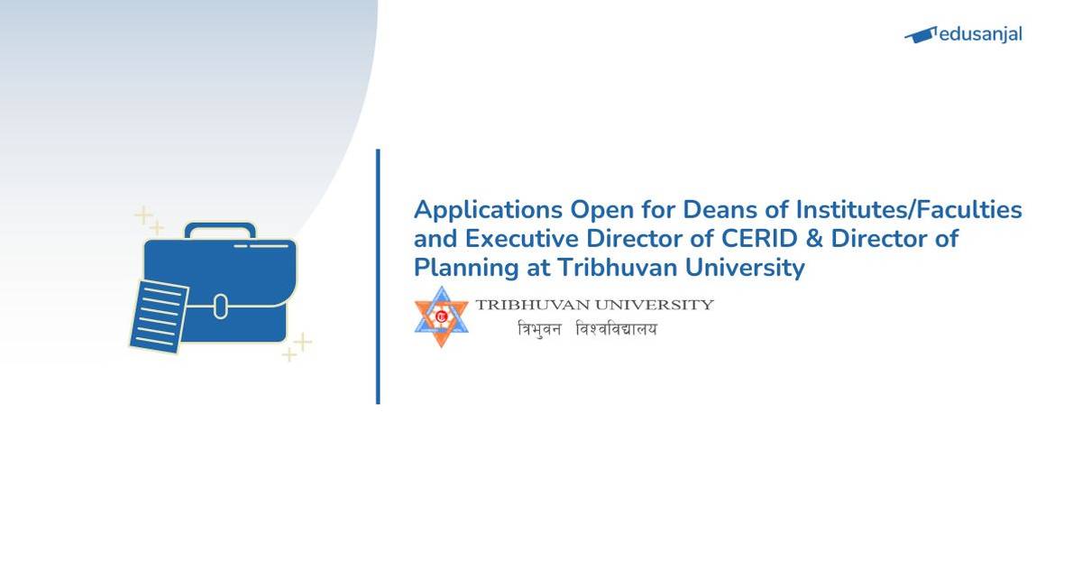 Applications Open for Deans of Institutes/Faculties and Executive ...
