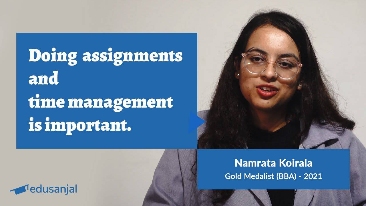 EduTalk with Toppers: Namrata Koirala, BBA Topper 2021 - Edusanjal