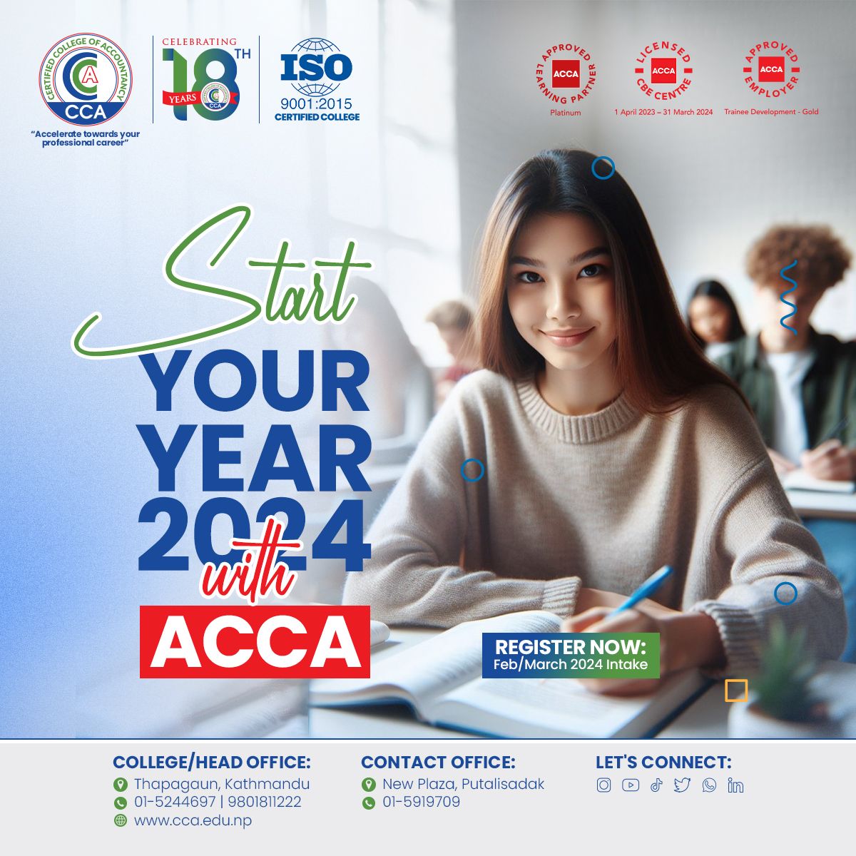 Admission Open for ACCA Feb/March 2024 Intake at Certified College of ...