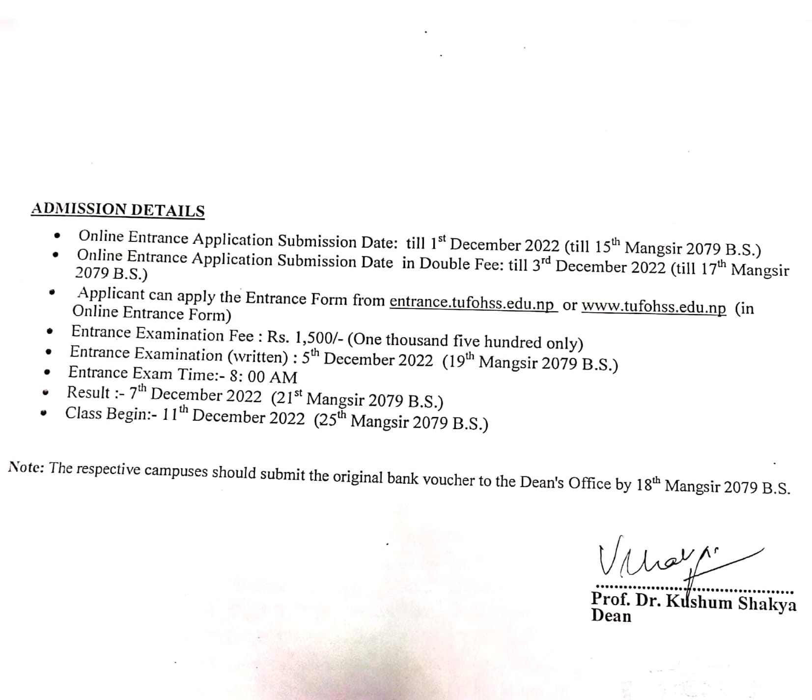 Admission Open for Bachelor Degree in Social Work - Tribhuvan ...