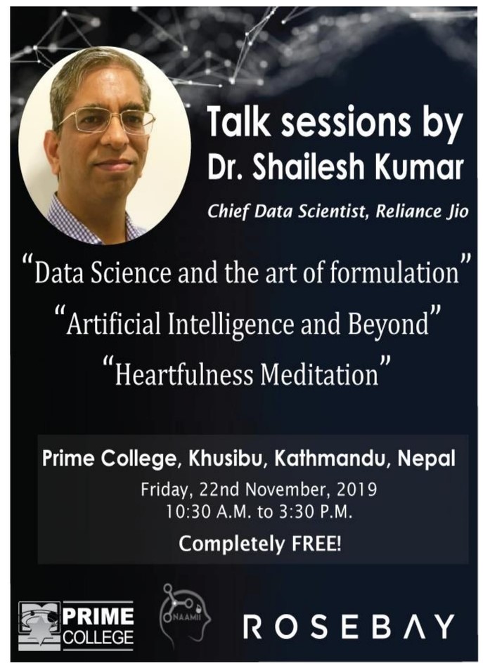 Talk Sessions by Dr. Shailesh Kumar at Prime College